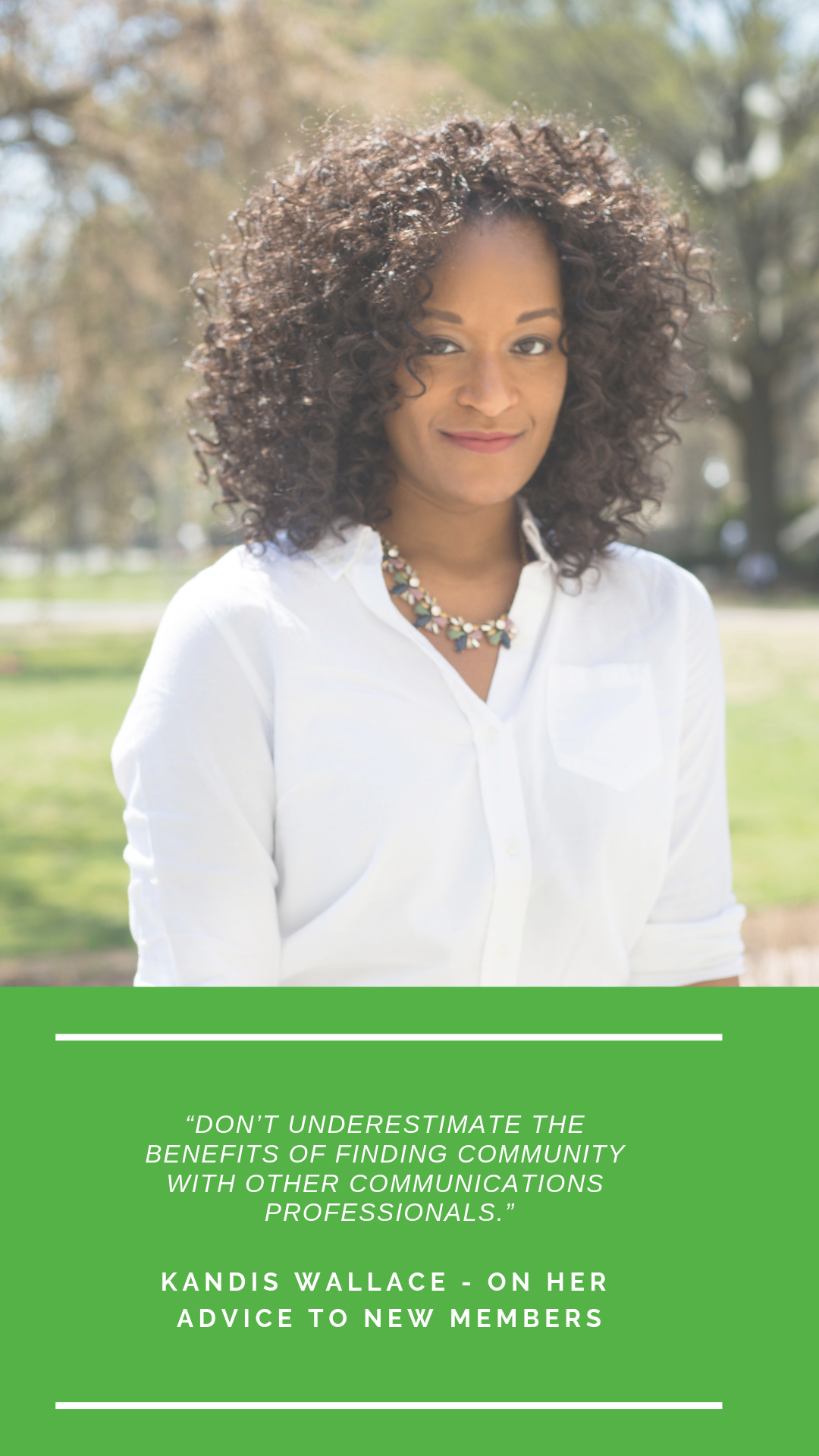Member Spotlight: Meet Kandis Wallace, one of WWPR’s newest members ...